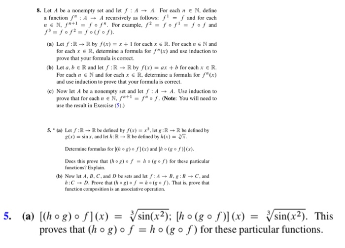 Solved 8. Let A be a nonempty set and let S : A → A. For | Chegg.com Solved 8. Let A be a nonempty set and let S : A → A. For | Chegg.com