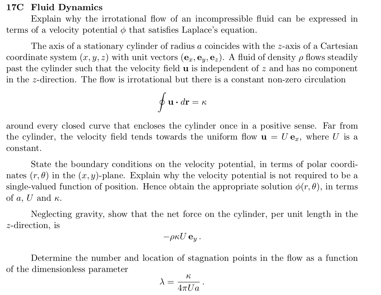 Solved 17C Fluid DynamicsExplain why the irrotational flow | Chegg.com