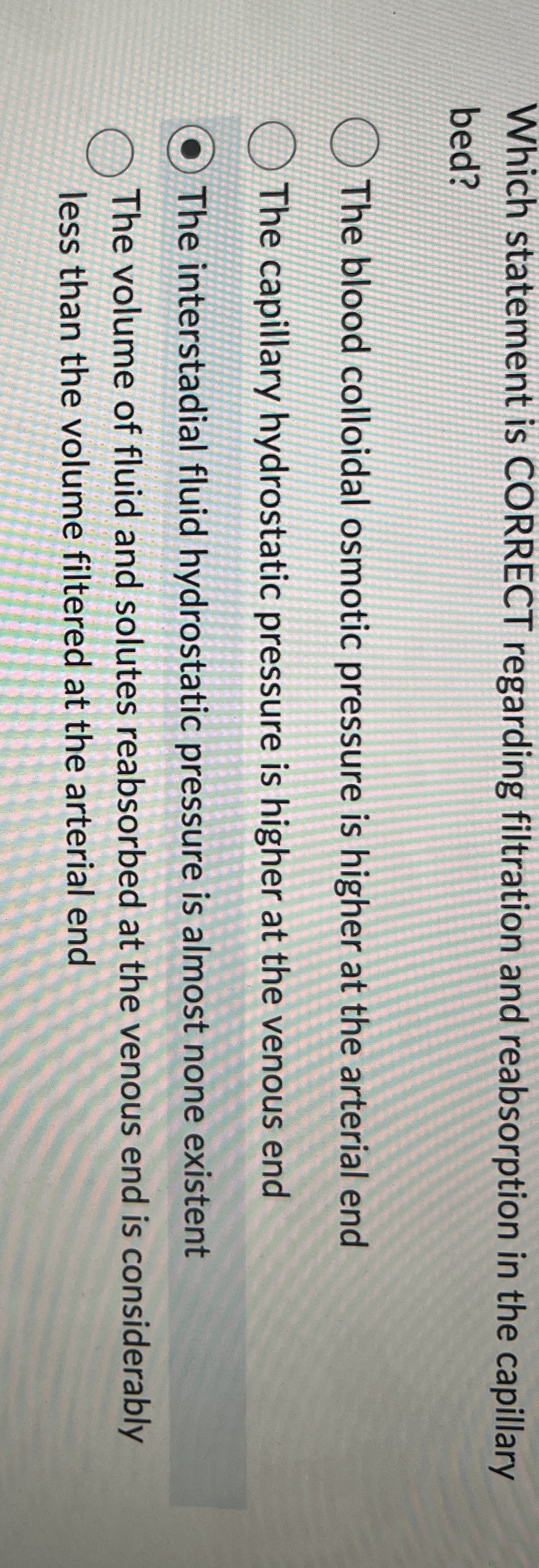 Solved Which statement is CORRECT regarding filtration and | Chegg.com