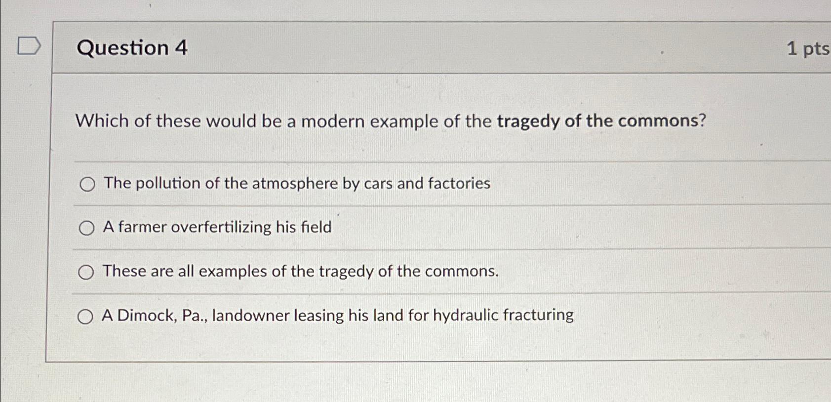 Solved Question 41 ﻿ptsWhich of these would be a modern | Chegg.com