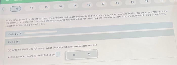 Solved 20 20 21 22 18 19 17 16 15 13 16 At the final exam in | Chegg.com