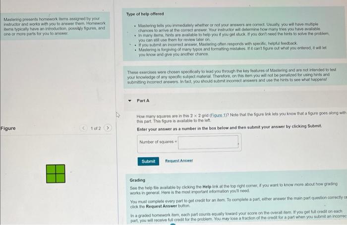 Solved Type of help offered Mastering presents hornework | Chegg.com