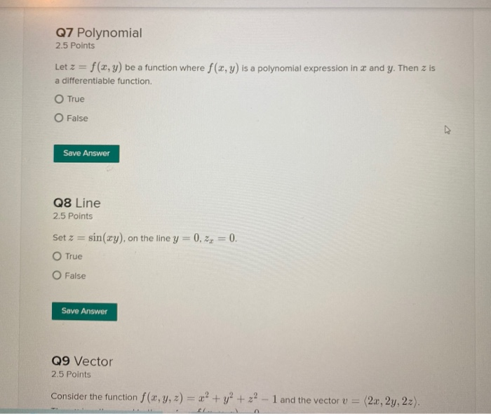 Solved Q5 Differentiable 2.5 Points Every function that | Chegg.com