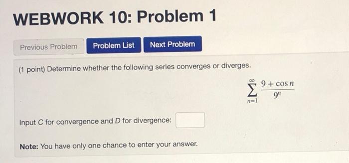 Solved WEBWORK 10: Problem 1 Previous Problem Problem List | Chegg.com