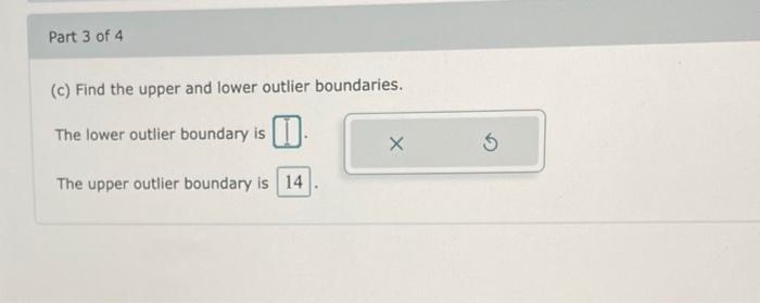 Solved For the data set (c) Find the upper and lower | Chegg.com