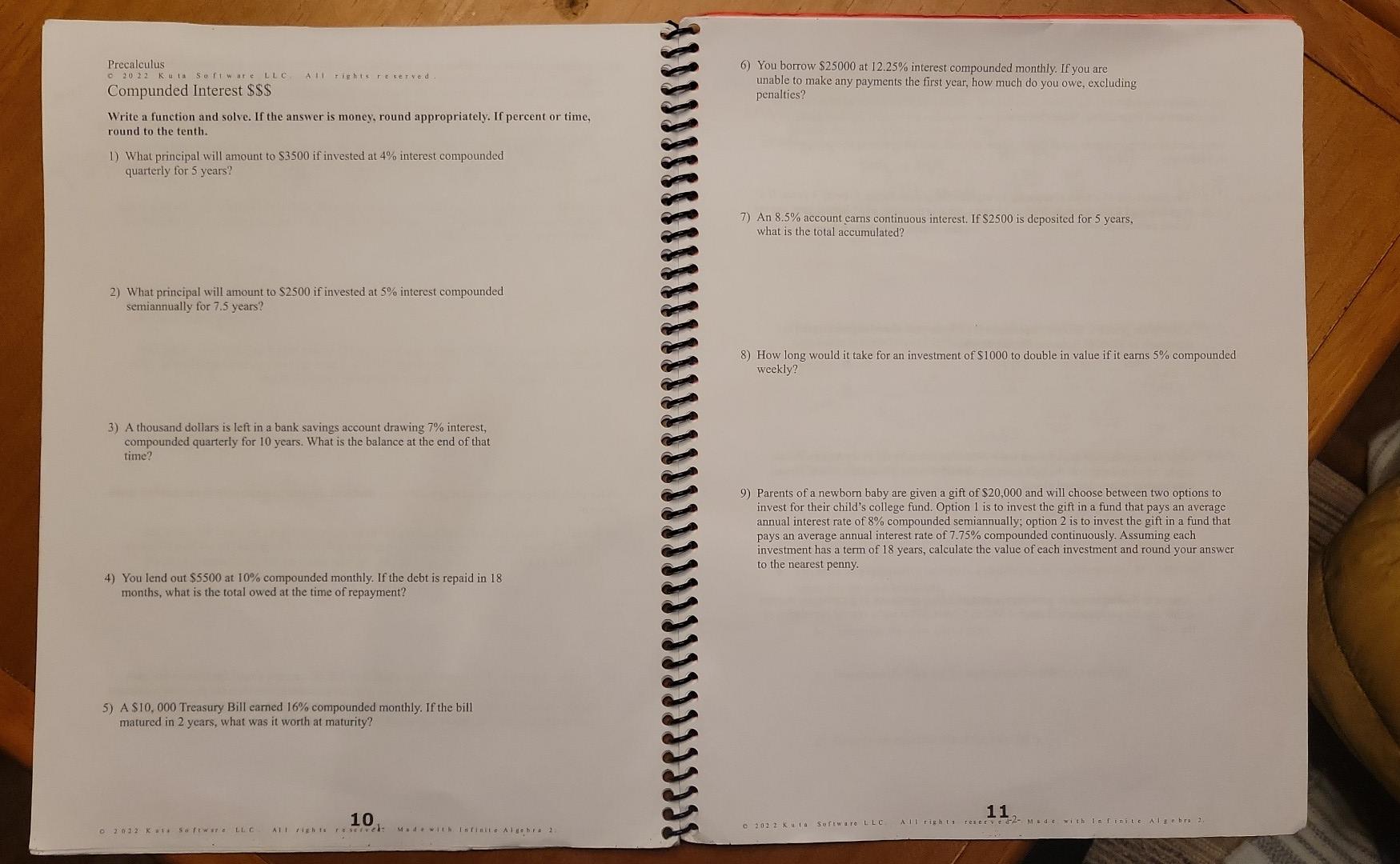 Solved compounded interest! got me stumped on this dude! if | Chegg.com