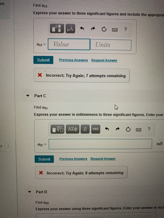 Solved Find the frequency-domain values of the a parameters | Chegg.com