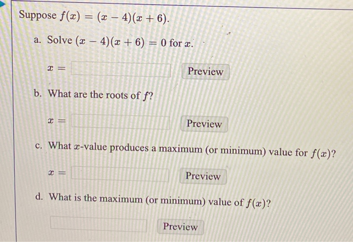 Solved Which of the following statements about quadratic | Chegg.com