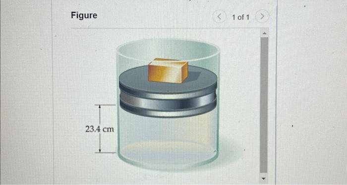 Solved A cylindrical flask is fitted with an airtght piston | Chegg.com