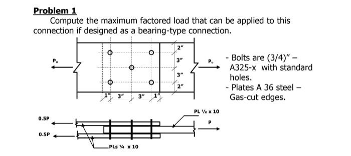 Solved Problem 1 Compute the maximum factored load that can | Chegg.com