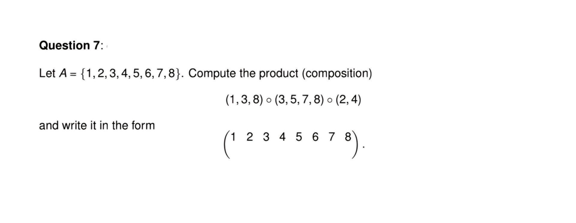 Solved Discrete math - ﻿Please do not use a calculator, | Chegg.com