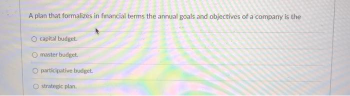solved-a-plan-that-formalizes-in-financial-terms-the-annual-chegg