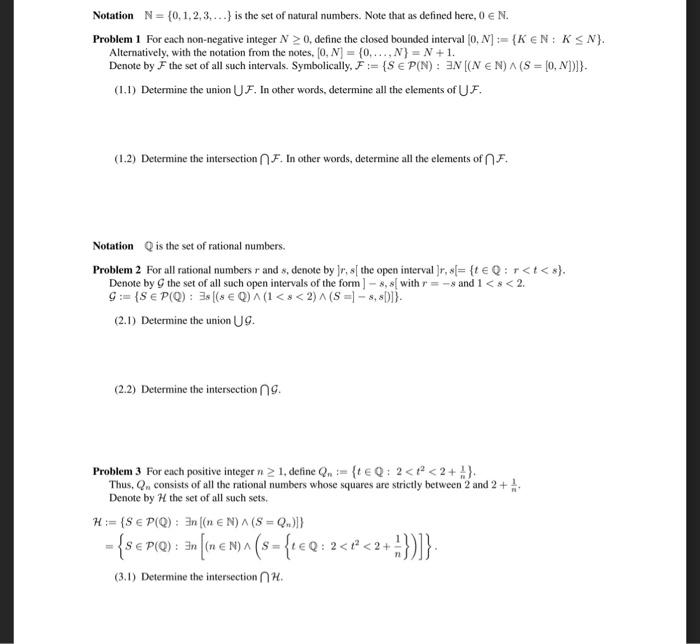 Solved Notation N= {0,1,2,3,...} is the set of natural | Chegg.com
