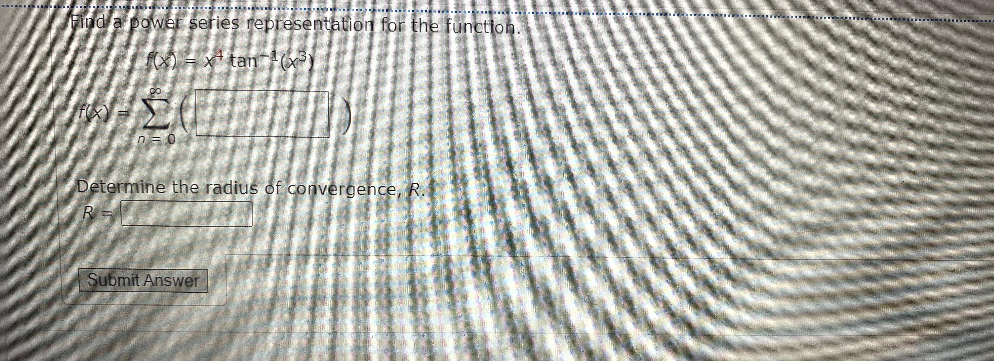 Solved Find a power series representation for the | Chegg.com