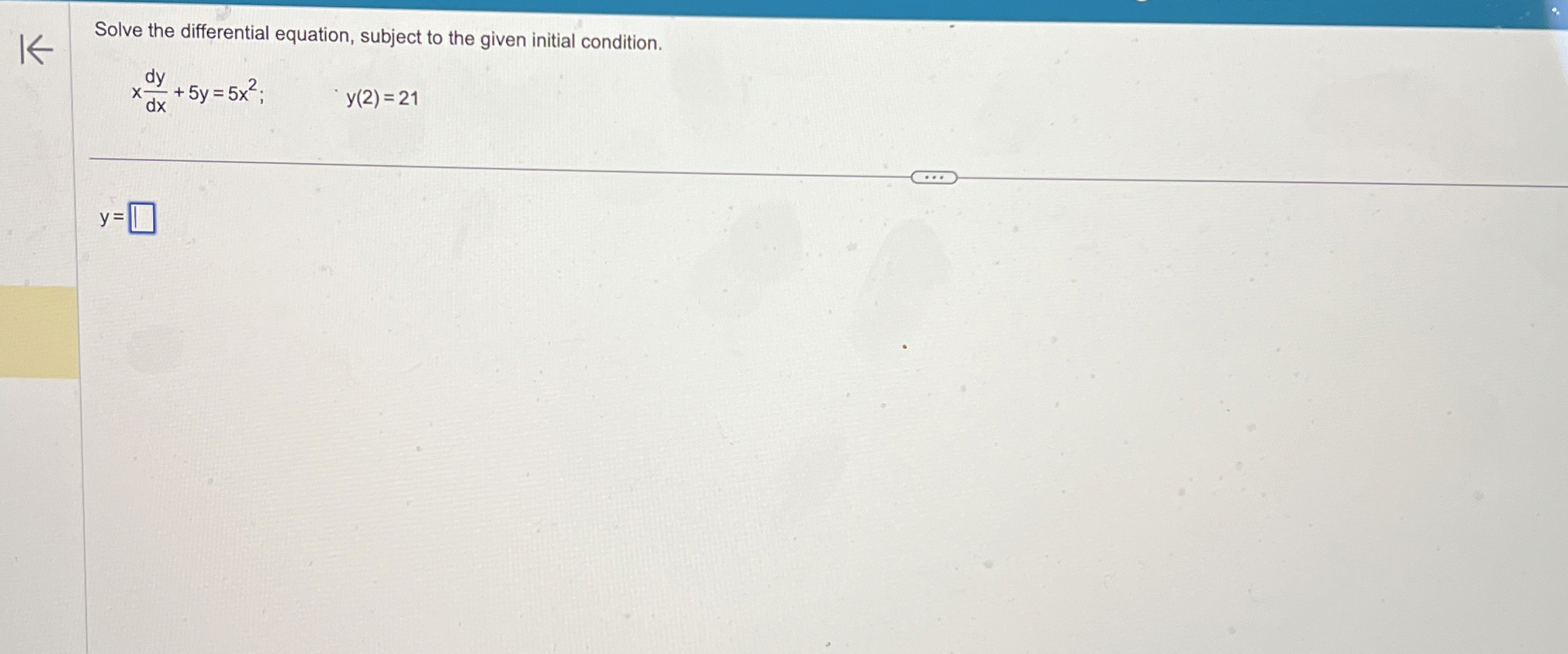 Solved Solve the differential equation, subject to the given | Chegg.com