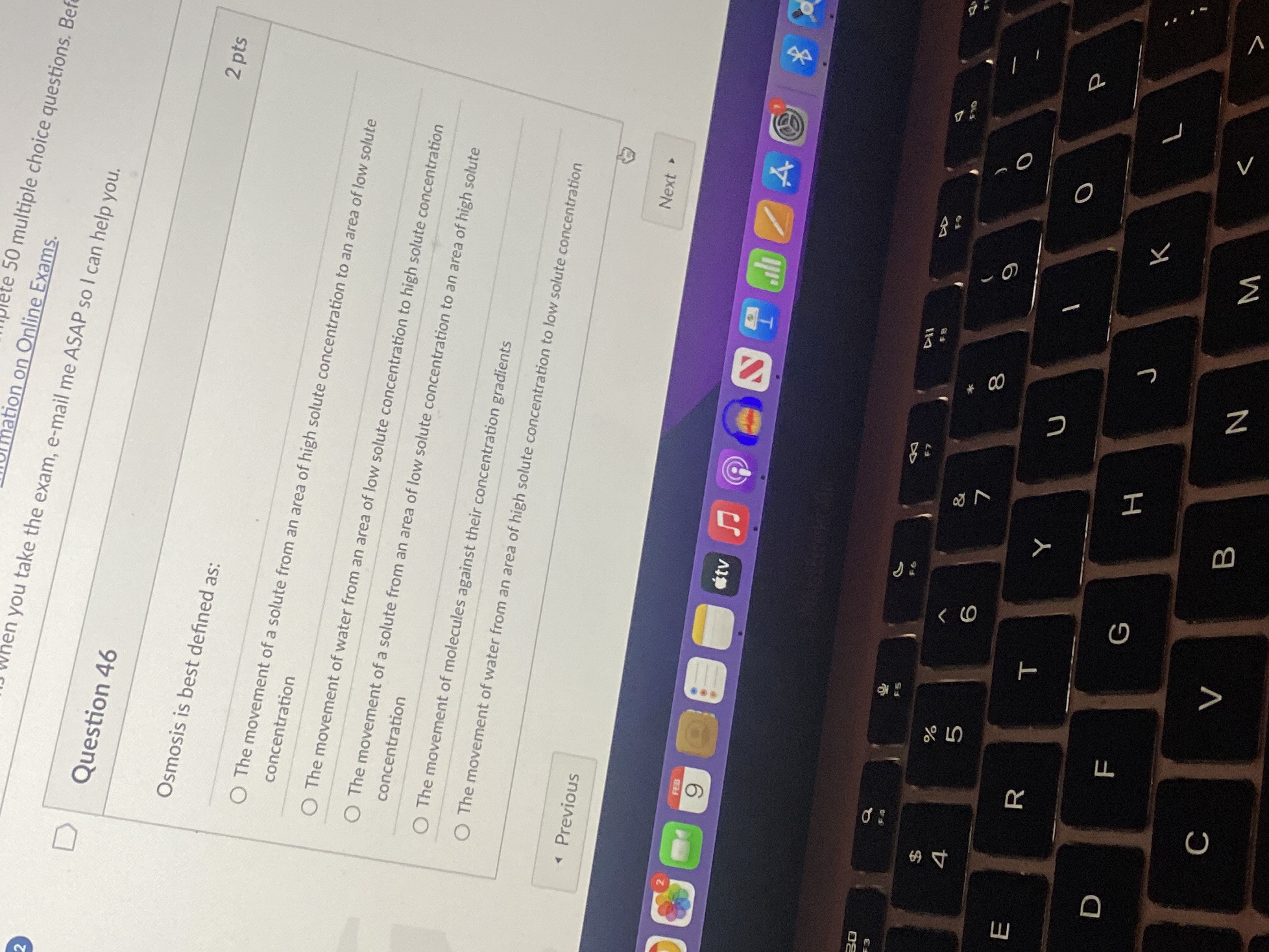 Solved ation on Online Ex multiple choice questions. | Chegg.com