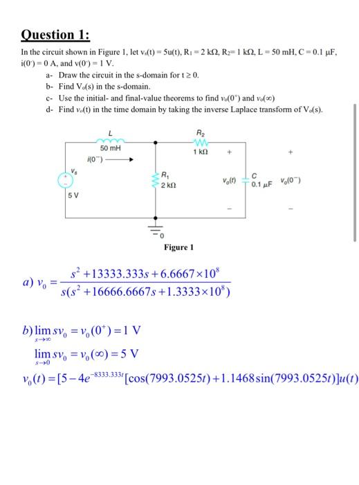 Solved In the circuit shown in Figure 1, let | Chegg.com