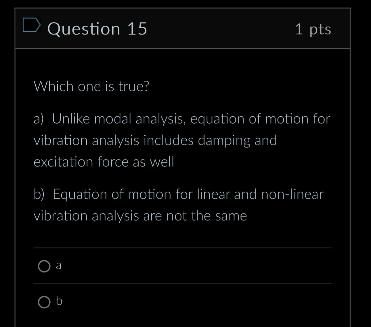 Solved Question 151 ﻿ptsWhich one is true?a) ﻿Unlike modal | Chegg.com