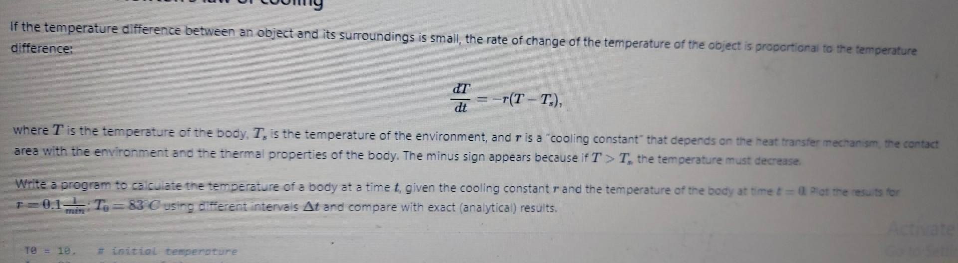 Solved Q Write A 4th Order Runge Kutta Python Code For