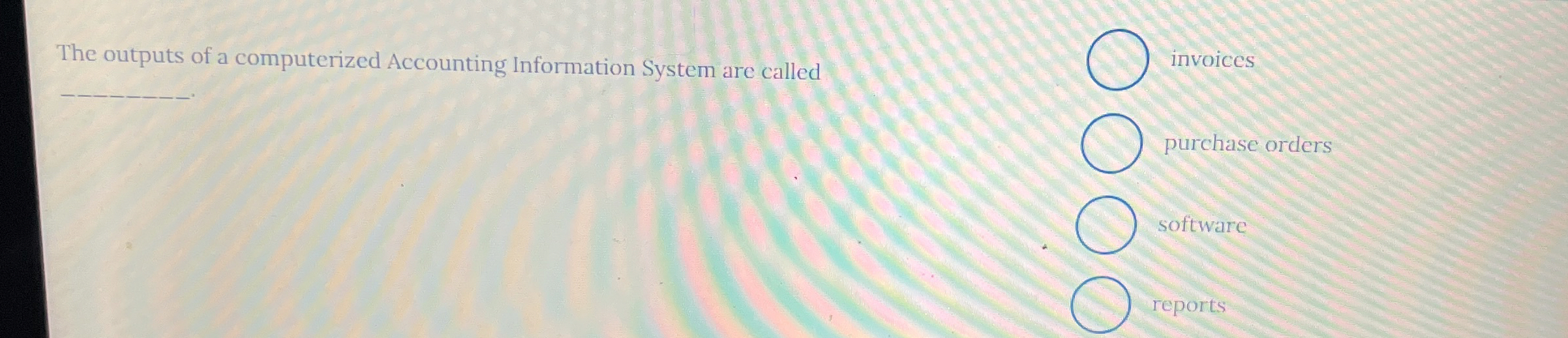 Solved The outputs of a computerized Accounting Information | Chegg.com