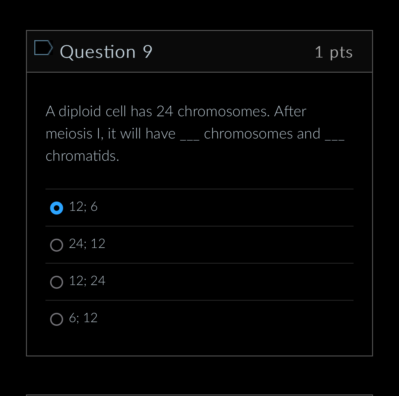 Solved Question 91 ﻿ptsA diploid cell has 24 ﻿chromosomes. | Chegg.com