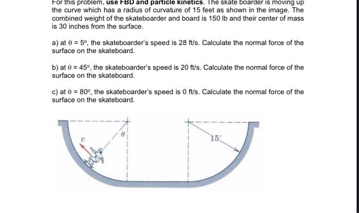 Solved For this problem, use FBD and particle kinetics. The | Chegg.com