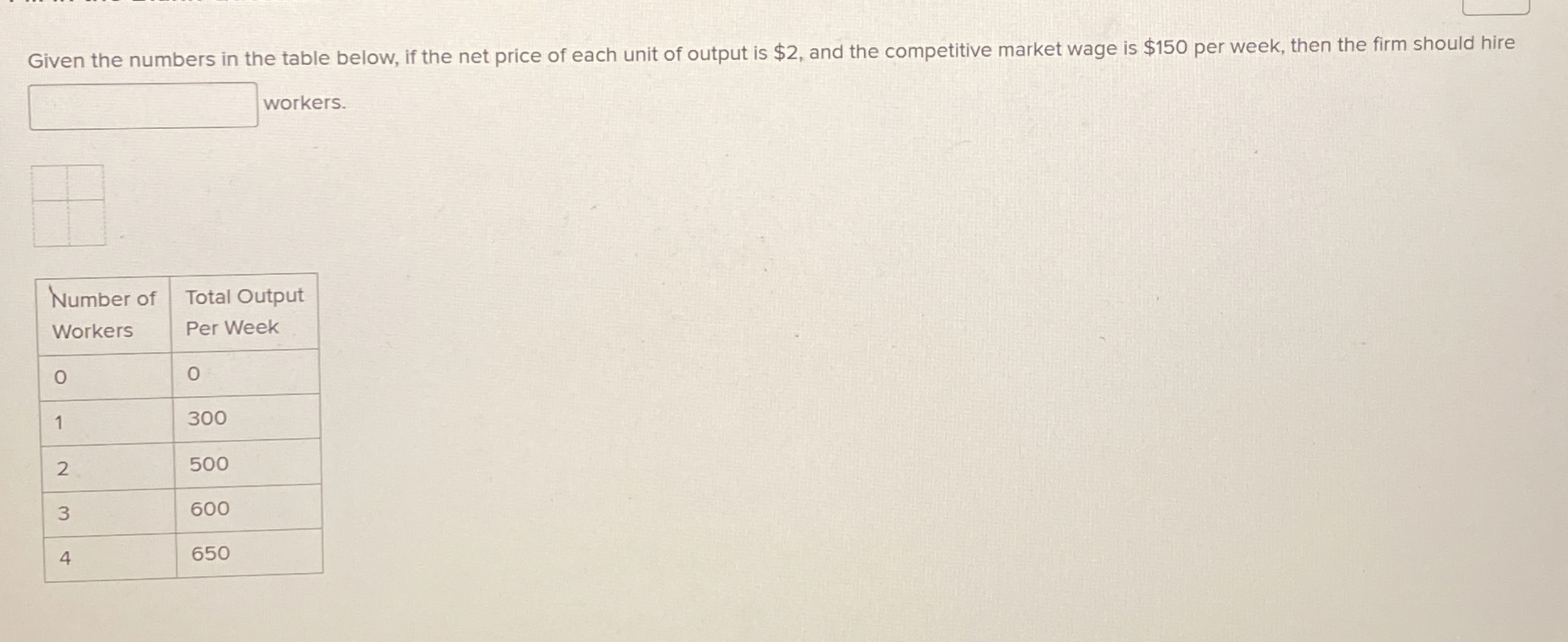 Solved Given the numbers in the table below, if the net | Chegg.com