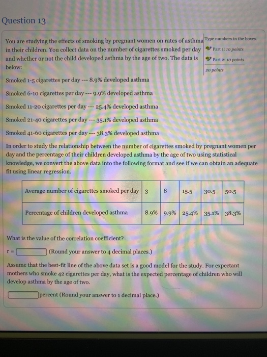 Solved Question 7 Consider the following table summarizing | Chegg.com