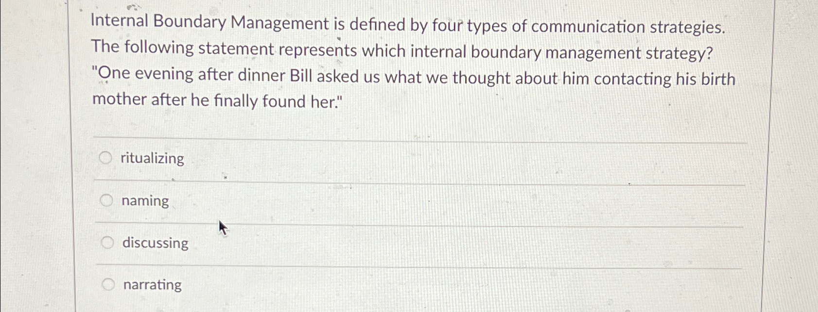 Solved Internal Boundary Management is defined by four types | Chegg.com