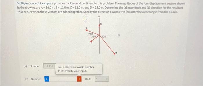 Solved Multiple Concept Example 9 provides background | Chegg.com