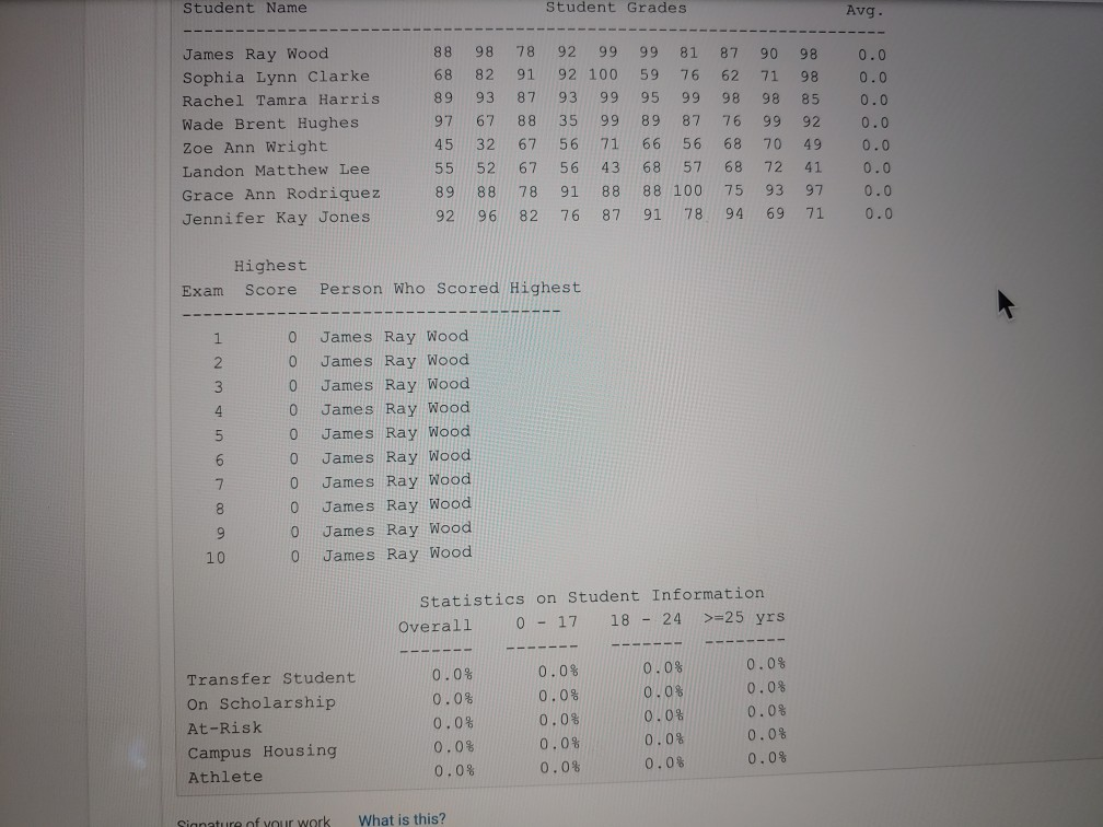 Solved I need more. I already have a code just let me know | Chegg.com