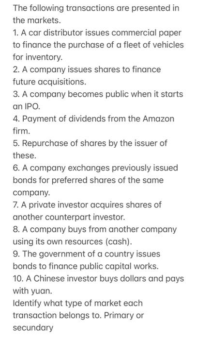 Solved the markets. 1. A car distributor issues commercial | Chegg.com