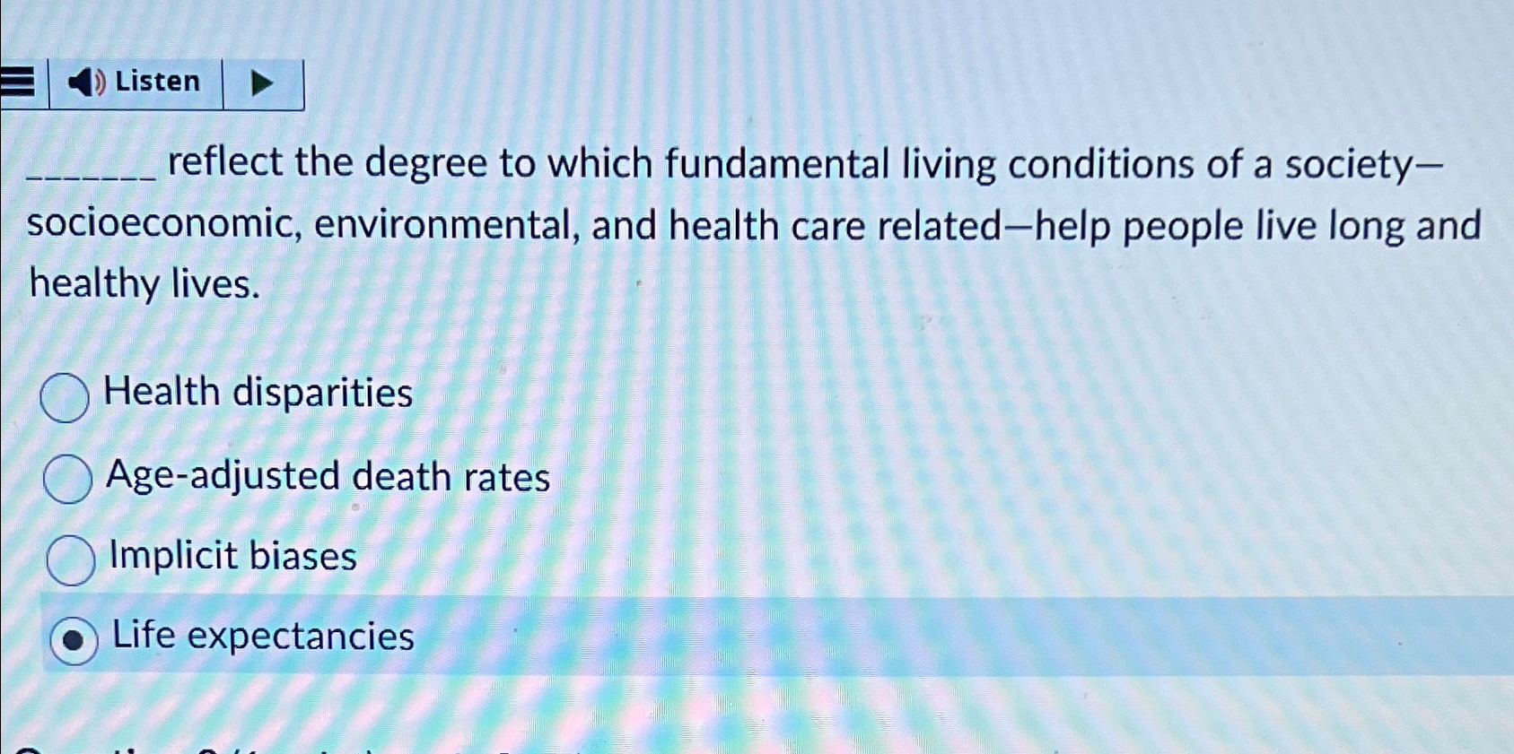 Solved reflect the degree to which fundamental living | Chegg.com