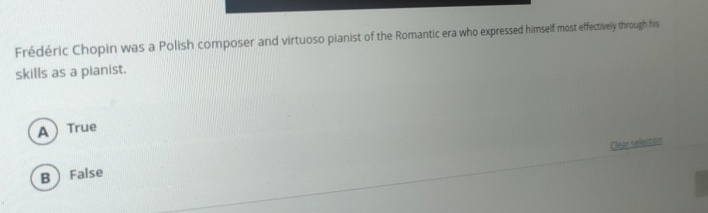Solved Frédéric Chopin was a Polish composer and virtuoso | Chegg.com