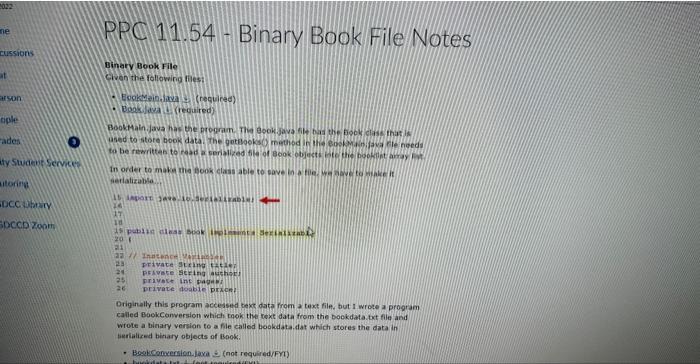 Binary Book File Given the followirig filest | Chegg.com