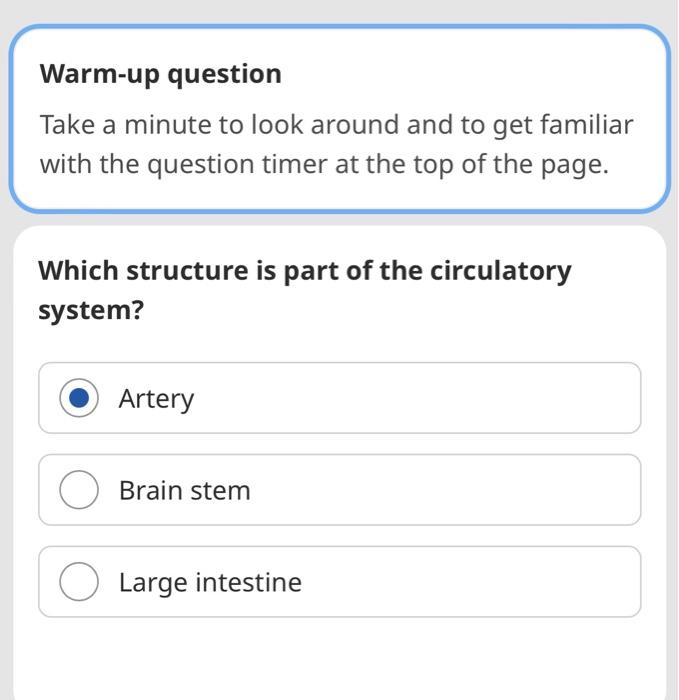 Solved Warm-up question Take a minute to look around and to | Chegg.com