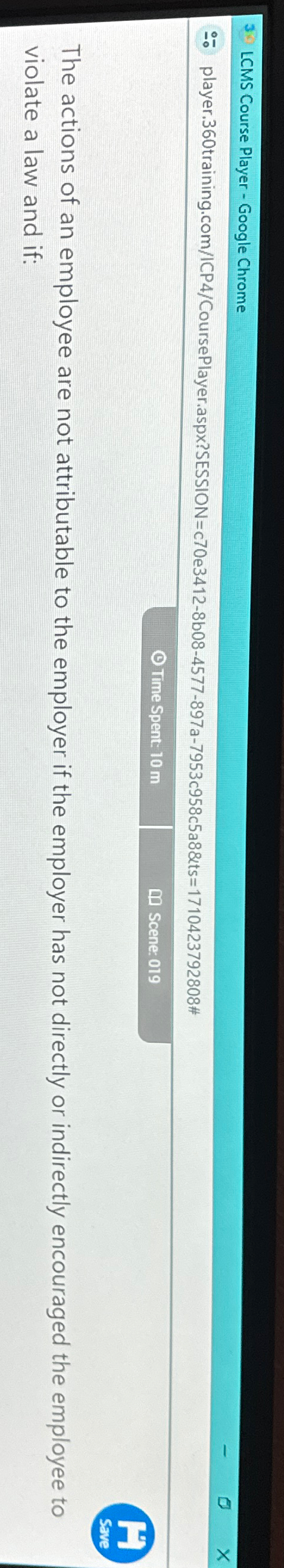 Solved LCMS Course Player - ﻿Google Chrome-- | Chegg.com