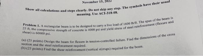 Solved Show all calculations and steps clearly. Do not skip | Chegg.com