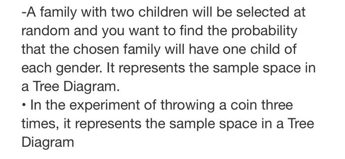 Solved -A family with two children will be selected at | Chegg.com