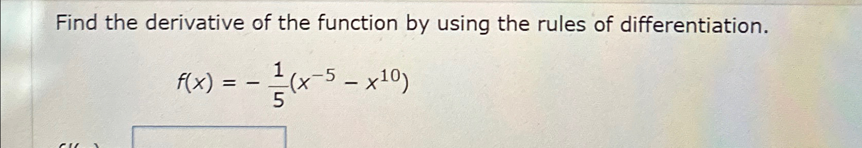 Solved Find the derivative of the function by using the | Chegg.com