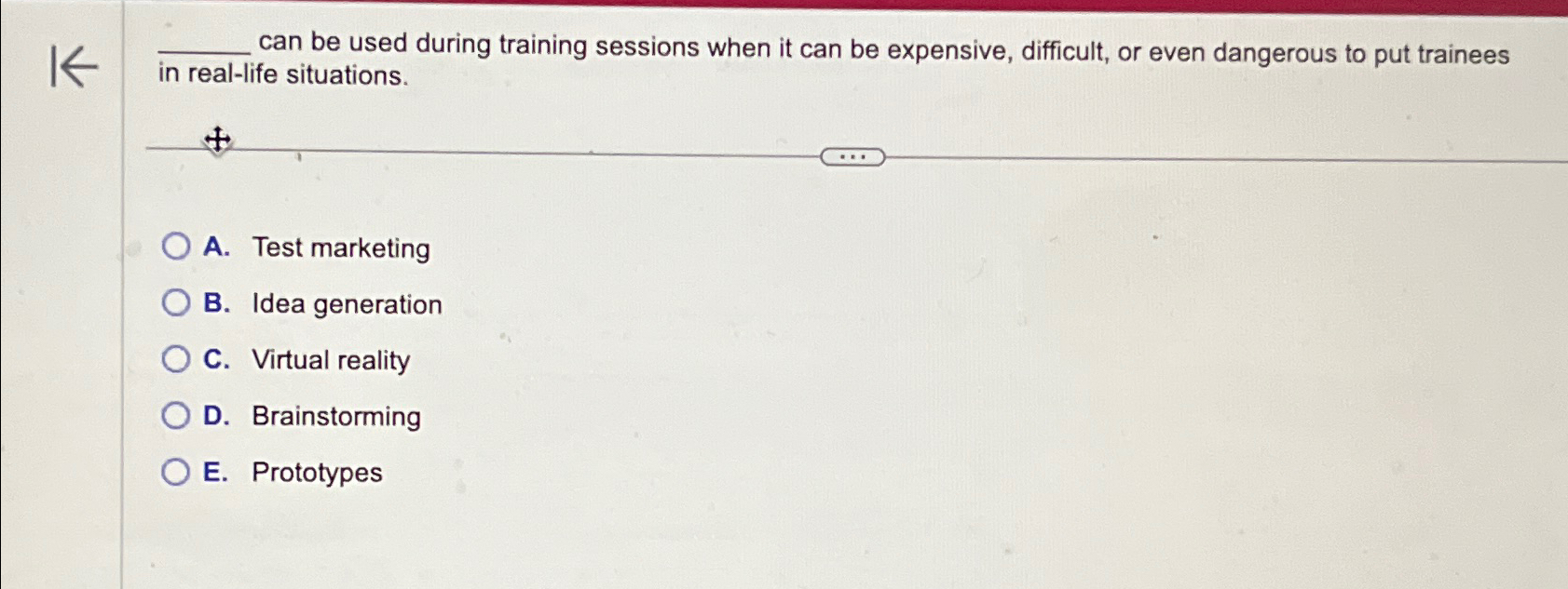 Solved can be used during training sessions when it can be | Chegg.com