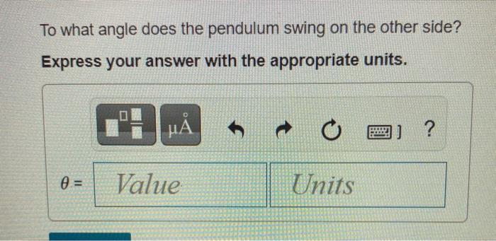 Solved A Pendulum Is Made By Tying A 550 G Ball To A 41 0 Cm