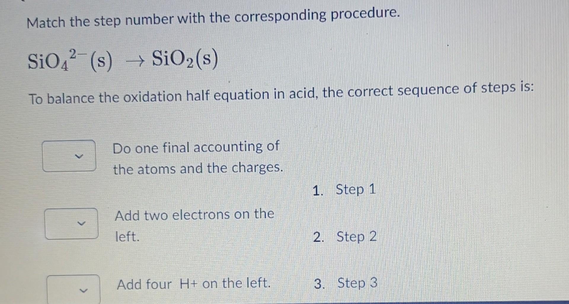 Solved Match the step number with the corresponding | Chegg.com