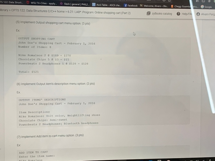 Solved 2Y CPTS 122: Data Struct.. WSU TH-Cities-apply. Slack | Chegg.com