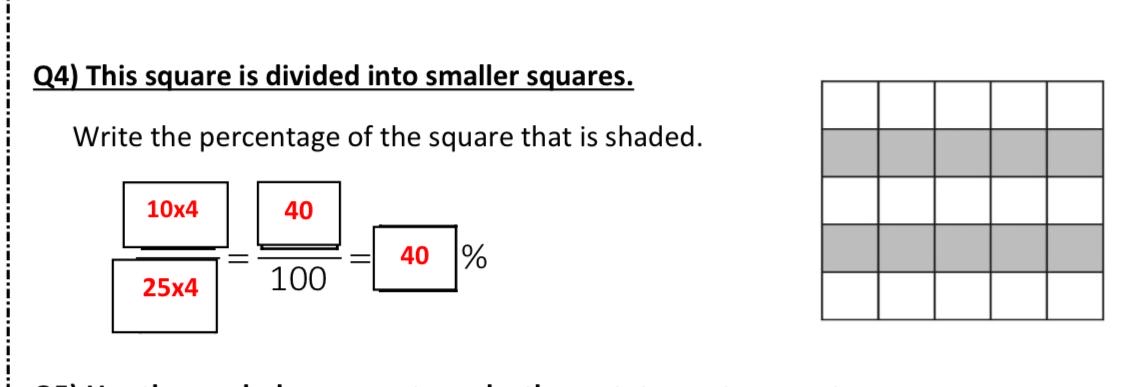 Solved Q4) ﻿This square is divided into smaller | Chegg.com