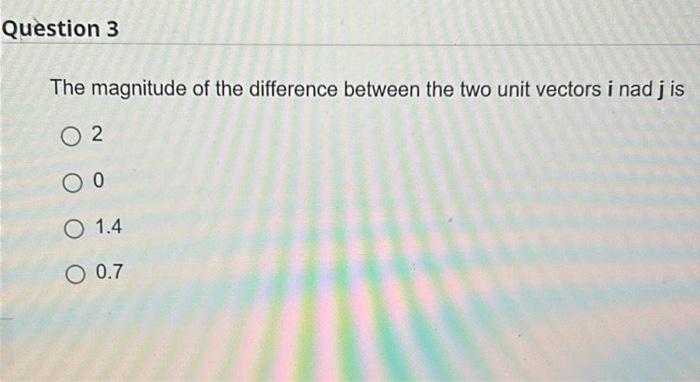 Solved The Magnitude Of The Difference Between The Two Unit
