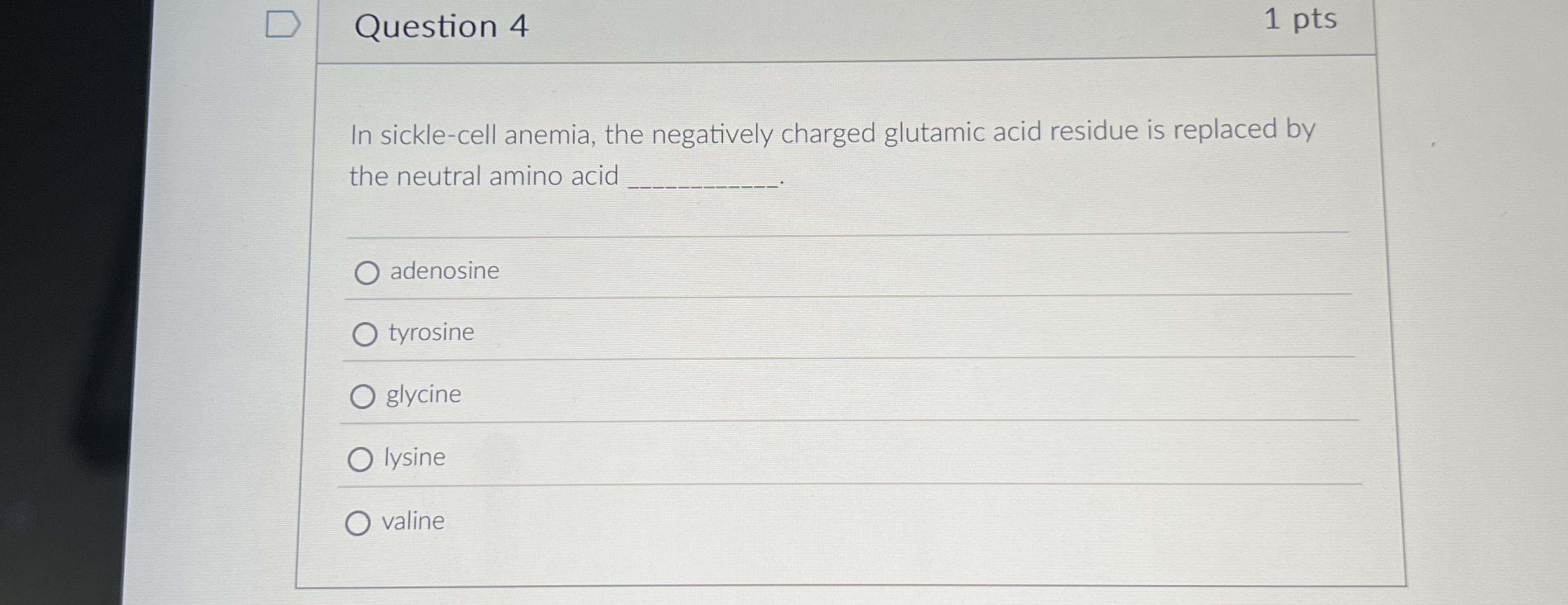 Solved Question 41 ﻿ptsIn sickle-cell anemia, the negatively | Chegg.com