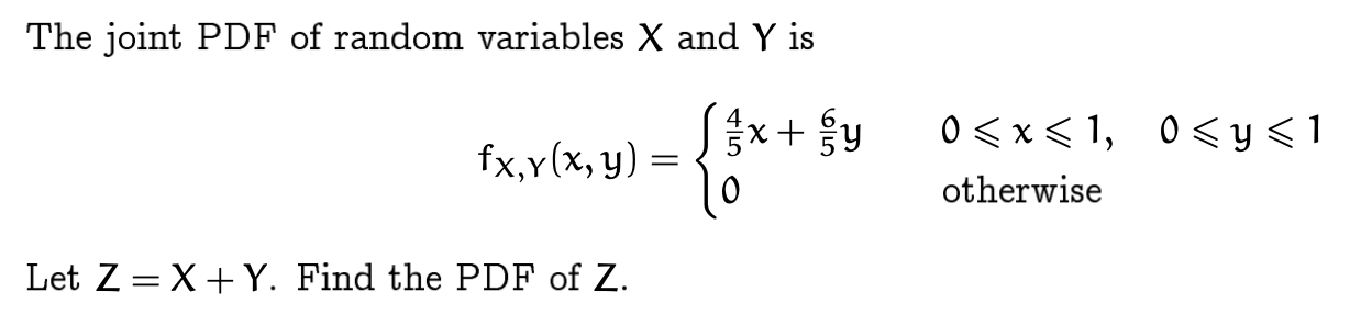Solved The joint PDF of random variables x ﻿and Y | Chegg.com