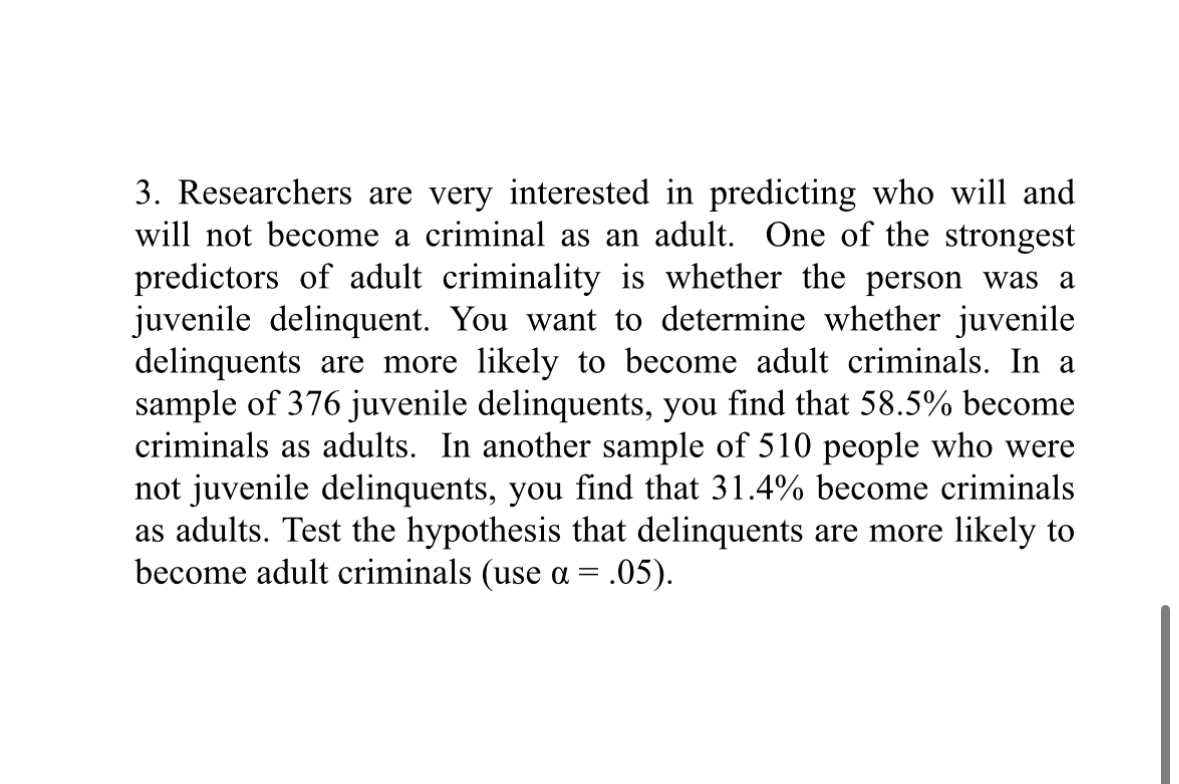 Solved Researchers are very interested in predicting who | Chegg.com