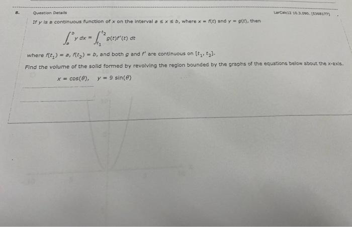 Solved 8. Question Details If y is a continuous function of | Chegg.com